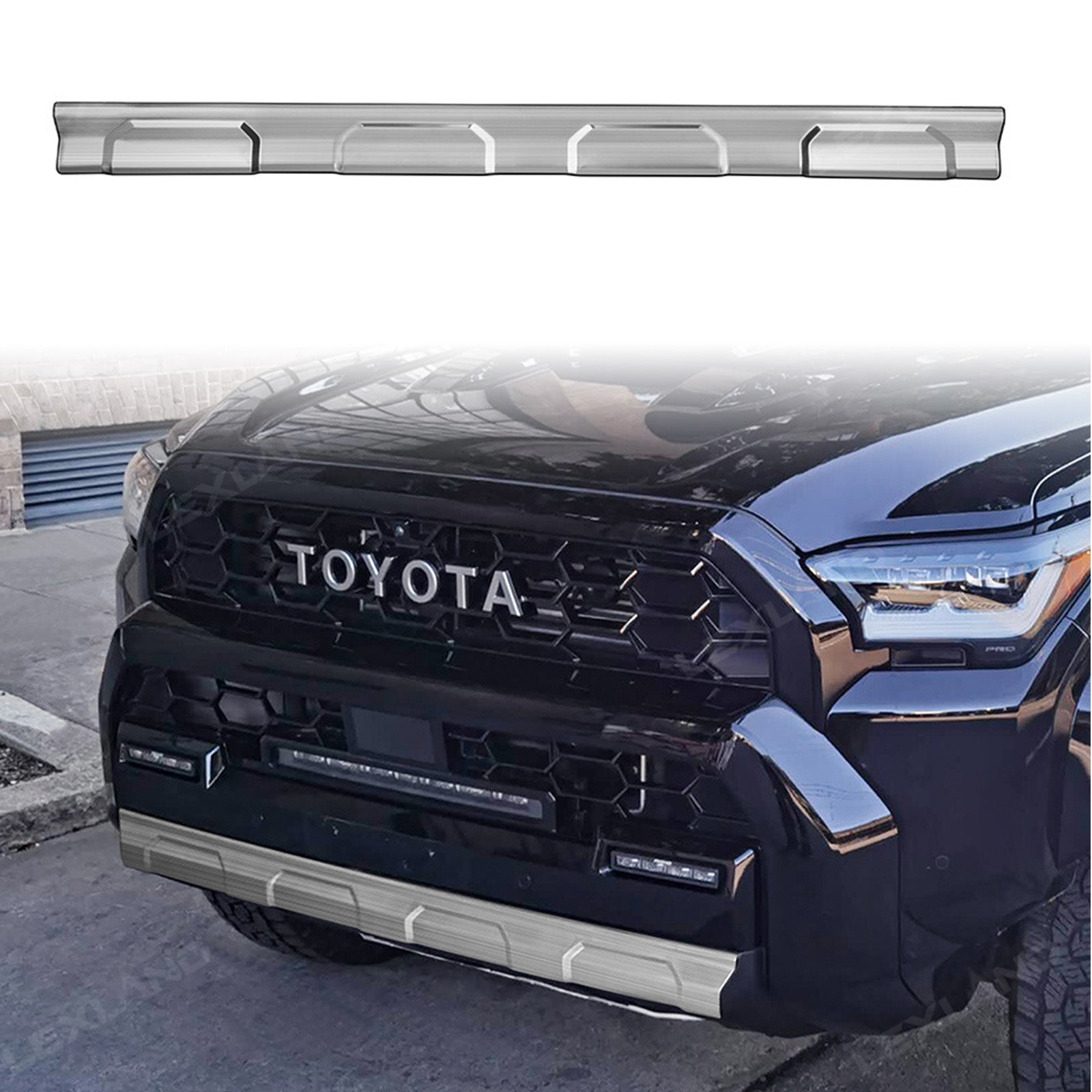 4runner Front Bumper Lower Valance Strip Stainless Steel Scratch Guard ...